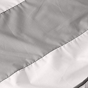 Baby Doll Lodge Collection Round Crib Skirt/Dust Ruffle in Grey (1200rdr-grey)