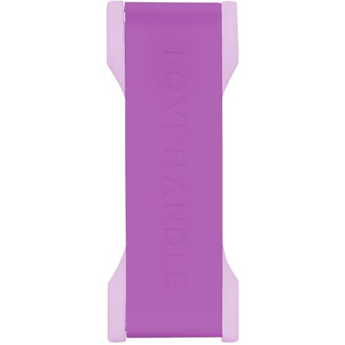 LoveHandle PRO Premium Phone Grip - Silicone Phone Strap - Magnetic Phone Mount and Kickstand for Smartphone and Tablet - Electric Purple Silicone on Lavender Base