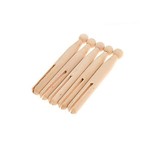 KOMBIUDA 10pcs Wood Mini Dolls Cake Wooden Mini clothespins Picture pegs Colored Wooden clothespins Wooden Sticks for Crafting Old Fashioned Crafts Ornaments Baby Bamboo