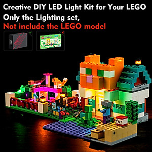 LocoLee LED Light Kit for Lego The Crafting Box 4.0 21249, 2023 Upgraded Creative Lighting Set Accessories Compatible with Lego 21249 Building Set (Lights Only, No Models)
