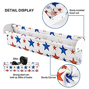 Mefirt Floating Shelves, Wall Mounted Storage Shelves, Set of 2 28.6 inch Wall Floating Shelf Organizer for Bedroom, LivingRoom, Office, Entryway, Toilet, Laundry Room Storage & Decoration