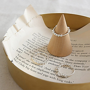 925 Sterling Silver Rings Anxiety Fidget Rings For Women Anti Anxiety Ring, Spinner Rings With Anti Worry Beads Stress Relief Thumb Ring For Men Women (6)