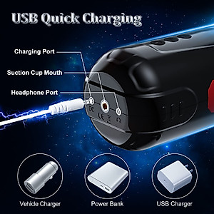 Automatic Male Masturbator Sex Toys for Men with 7 Thrusting & Roating Modes Male Sex Toys 3D Realistic Textured Sleeve Male Masterburbater Men's Vibrating Sex Machine Adult Sex Toys & Games Black