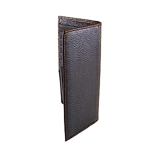 ARIAT Men's Cross Corner Inlay Rodeo Western Wallet, Brown, One Size