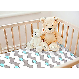 COSMOPLUS Stretch Fitted Pack n Play Playard Sheets 2 Pack for Mini Crib Sheet Set,Pack n Play Mattress Cover, Ultra Stretchy Soft,Whale/Cloud