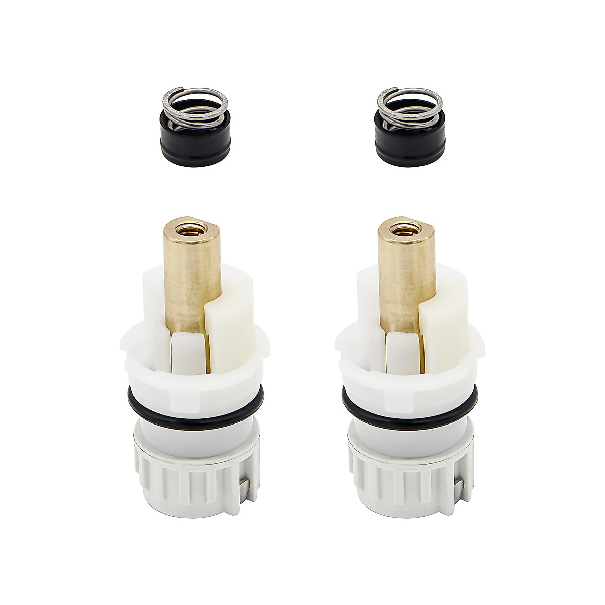 RP25513 Faucet Cartridge Stem Assembly Repair Kit Compatible with Most Delta Two-Handle Faucets, Come with RP4993 Seat & Spring,Fit for Lavatory Faucet (2 Pack)