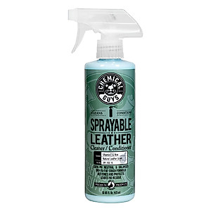 Chemical Guys SPI_103_16 Sprayable Leather Cleaner and Conditioner in One for Car Interiors, Apparel, and More (Works on Natural, Synthetic, Pleather, Faux Leather and More) Leather Scent, 16 fl oz