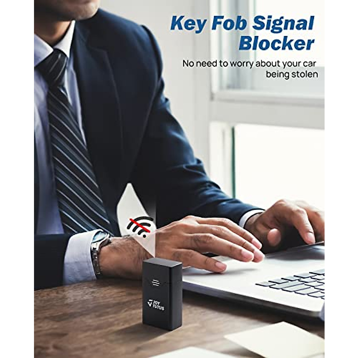 JOYTUTUS RFID Key Fob Protector, Aluminium Box for Fob Protector Signal Blocking, Key Fob Signal Blocker, Car Keyless Entry Fob Signal Blocking Case, Key Fob Protector RFID Blocking Box