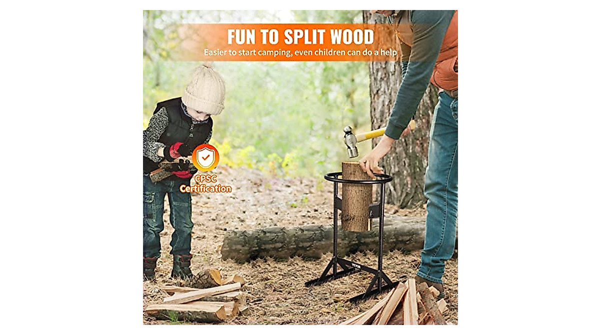 VEVOR Firewood Kindling Splitter - Safe & Efficient Wood Splitting