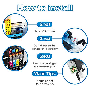 GALADA Compatible Ink Cartridges Replacement for Brother LC103 LC103XL LC101 LC101XL Ink Cartridges for MFC-J870DW J470DW J475DW J4310DW J4410DW J4510DW J4610DW J4710DW J875DW J450DW Printer 10Pack