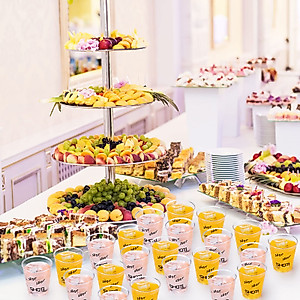 Nuogo 200 Pack Plastic Shot Glasses 2 oz Hard Plastic Disposable Cups Clear Sample Cups Cheer Cups Small Tasting Cups for Wine Whiskey Food Sample Condiments Sauce Party Supplies