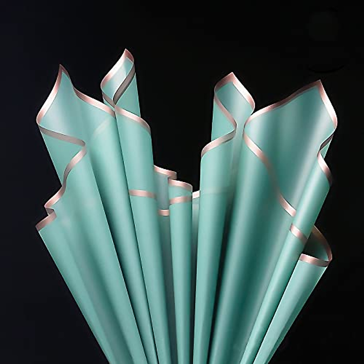 Xshelley (24pcs 8 colors 22.8 * 22.8 inches flower shop bouquet, DIY crafts, gift packaging or gift box packaging, waterproof flower wrapping paper