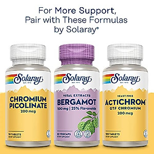 SOLARAY Vital Extracts Bergamot 500 mg, 25% Flavonoids Plus Berberine HCl Extract from Indian Barberry, AMPK Activator & Ketone Synthesis Support, Vegan, 30 Servings, 60 Vegcaps