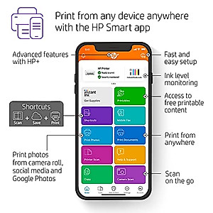 HP DeskJet 2734e Wireless Color All-in-One Printer with 9 Months Free Ink (26K72A)