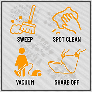 Sweet Home Stores Solid Design Non-Slip Rubberback 3x4 Indoor/Outdoor Area Rug for Entryway, Kitchen, Living Room, Garage, Patio, 2'7" x 4', Black