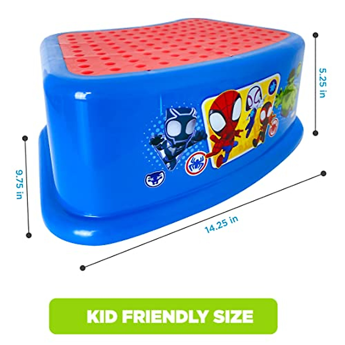 Spidey and His Amazing Friends "Team Up" 2 Piece Essential Potty Training Set - Soft Potty Seat, Step Stool