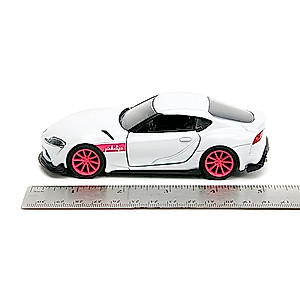 Pink Slips 1:32 2020 GR Toyota Supra Die-Cast Car, Toys for Kids and Adults(White)