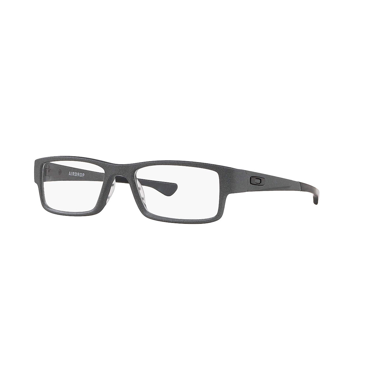 Oakley Men's Ox8046 Airdrop Rectangular Prescription Eyeglass Frames, Satin Light Steel/Demo Lens, 53 mm