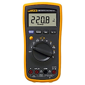 FLUKE 17B+ Digital Multimeter w/ Temperature & Frequency (CARRYING CASE INCLUDED)