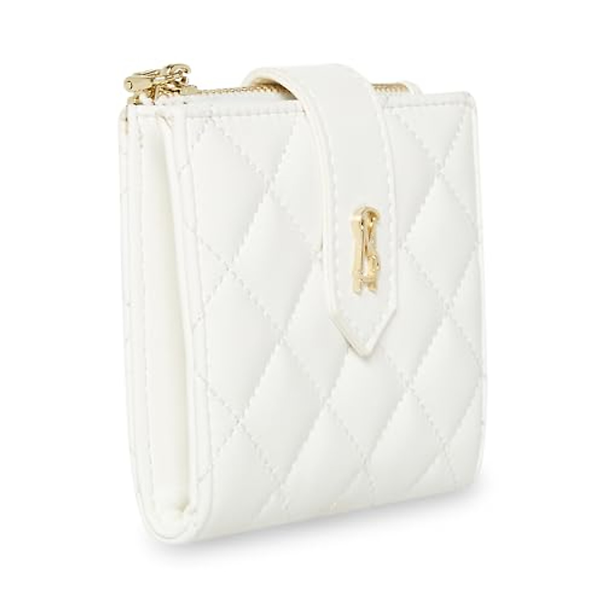 Steve Madden JEM Bifold Card Case, White Gold