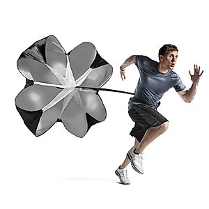 EastyGold Running Speed Chute Resistance Parachute 56 inch Powerchute Umbrella Training Sprint Power Soccer Trainer for Runner, Football, Soccer Drilling