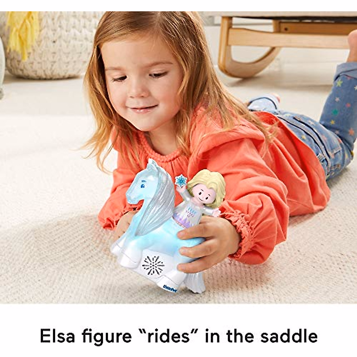 Disney Frozen Elsa & Nokk Little People Figure Set With Lights & Sounds For Toddler Pretend Play Ages 18+ Months