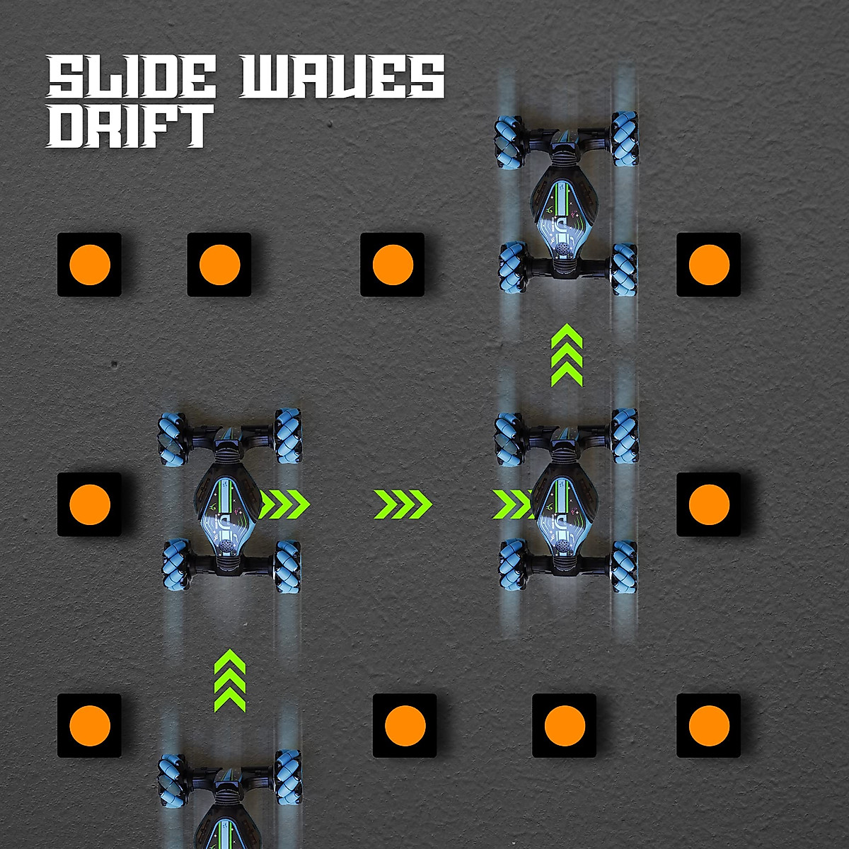 AAA777USA Remote Control Stunt Car with Gesture Control, Off-Road Drift Stunt Twist Car with 360 Degree Slips & Flips RC Toys for Kids and Adults – Birthday Gifts for Kids (Big Size)