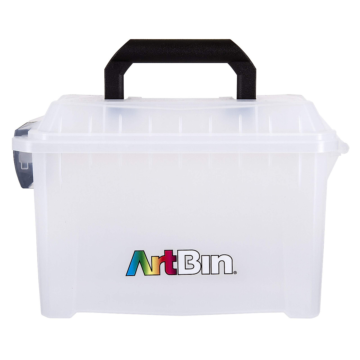 ArtBin 6815AG Mini Sidekick Carrying Case, Portable Art & Craft Organizer with Handle, [1] Plastic Storage Case, Clear