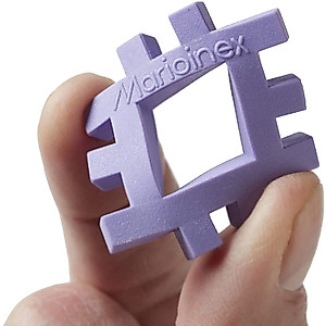 Marioinex STEM Toy Building Block Set with 70 Pieces in Blue, Green, Pink, Red, Teal Rubber for Ages 3-103 cm