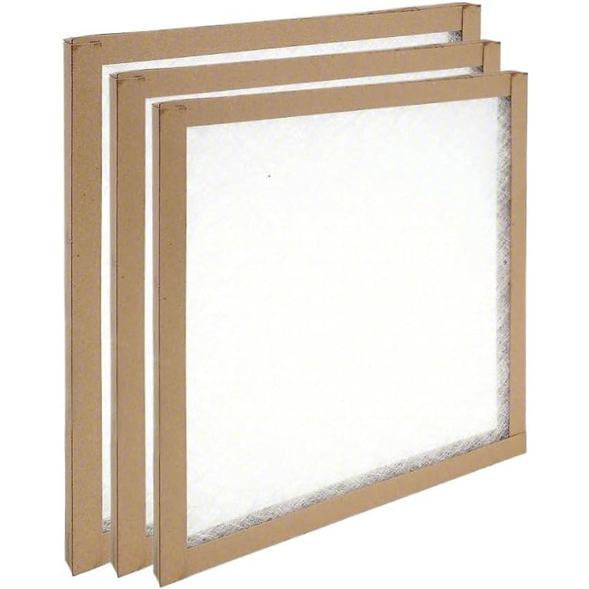 HVAC Premium 20x16x1 MERV 2 Non Pleated Air Filter Replacement Filters (Actual Size 19.75 x 15.75) - 3 Pack