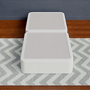 Spinal Solution 4-Inch Wood Split Low Profile Traditional Box Spring/Foundation for Mattress, Twin XL, White