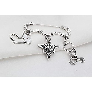 UJIMS Nurse Gift Medical Symbol Lapel Pin Nurses Day Gift for Nurse Practitioner Female RN LPN Paramedic Nursing Graduation Jewelry (LPN Lapel Pin)