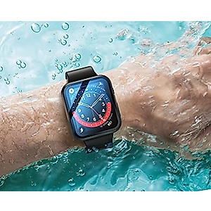 Misxi 2 Pack Waterproof Black Hard Case with Tempered Glass Compatible with Apple Watch Series 6 SE Series 5 Series 4 40mm, Ultra-Thin Durable Protective Cover for iWatch Screen Protector