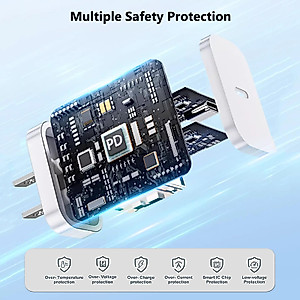 iPhone 15 14 13 USB C Fast Charge Block,USB C Wall Charger 20W PD Fast Charging Block Type C Brick Power Adapter Plug Box for iPhone 15 Pro Max/ 15 Pro /15 Plus/15 14 13 12 11 X/iPad