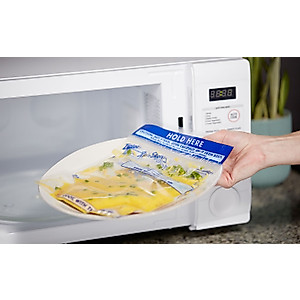 Ziploc Zip 'n Steam Food Storage Bags for Meal Prep, Healthy Meals in Minutes, Microwave Safe, 10 Count