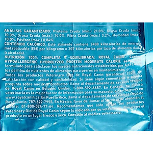 Royal Canin Veterinary Diet Canine Hypoallergenic Moderate Calorie Dry Dog Food 7.7 lb bag