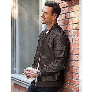 COOFANDY Men Baseball, Coffee, Large