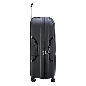 DELSEY Paris Clavel Hardside Expandable Luggage with Spinner Wheels, Black, Checked-Large 30 Inch