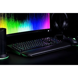 Razer BlackWidow Chroma V2: Esports Gaming Keyboard - Ergonomic Wrist Rest - 5 Dedicated Macro Keys Green Mechanical Switches (Tactile and Clicky)