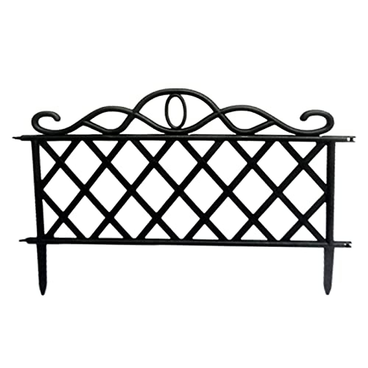 Haokaini Decorative Garden Fence 14in(H) x18.5in(L) Dog Pet Animal Barrier Landscape Fencing Border Fence Panel Flower Edging for Outdoor Yard Patio Flower Bed