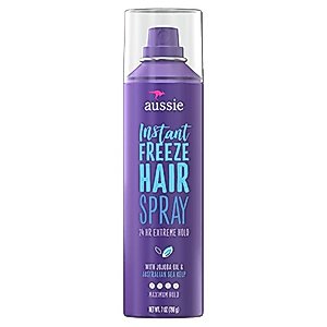 Aussie Instant Freeze With Jojoba Oil & Sea Kelp Hairspray, 7.0 Oz, 7 Fl Oz