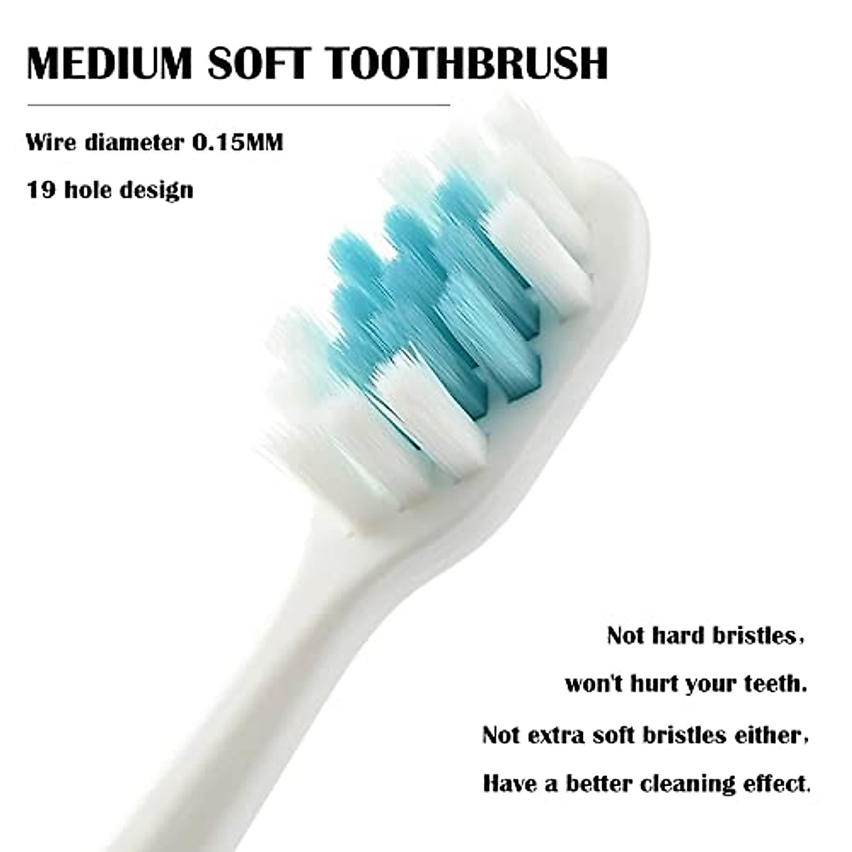 GoodUping Fine Silk Toothbrush for Sensitive Teeth, 10000 Bristles Nano Toothbrush, Extra Soft Toothbrush for Adult, Pregnancy and Junior.(8 Count)