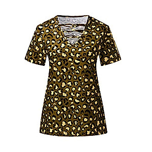 White Blouse for Women Puffy Short Sleeve Mock Neck Tops Satin Silk Shirts Work Blouses Flannel Shirts for Women Green Plaid