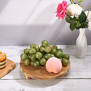 Sintuff 4 Pack Mini Wooden Plant Stool Display Stand 12/10/8/6 Inch Round Wooden Stool Plant Risers Potted Holder for Flower Pot Wooden Plant Stool Indoor Outdoor Wood Plant Stand(Light Color)