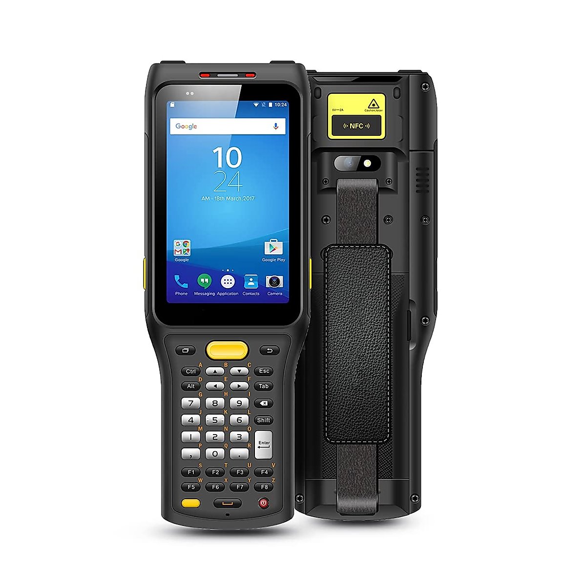 Rugged Android Handheld PDA Warehouse Inventory Barcode Scanner, Integrated Zebra 2D Scan Engine, Physical Keypad, GPS, WiFi & 4G for WMS & Logistics