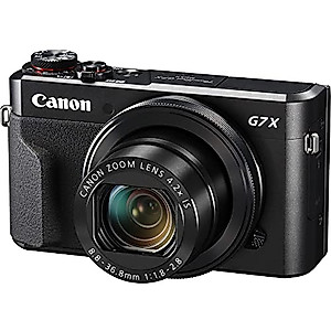 Canon PowerShot G7 X Mark II Digital Camera (1066C001), 64GB Card, 2 x Replacement NB13L Batteries, Corel Photo Software, Charger, Card Reader, LED Light, Soft Bag + More (Renewed)