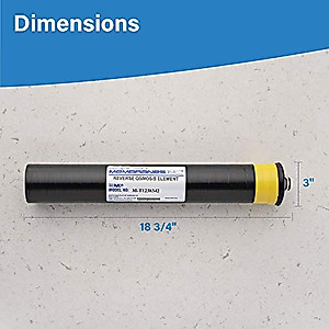 Pack of 2 Applied Membranes Replacement Membrane for Merlin RO 1238342 TLC-350, Compatible with Merlin Reverse Osmosis System, Water Filter Membrane Replacement