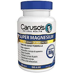 Carusos Natural Health Super Magnesium 120 Tablets