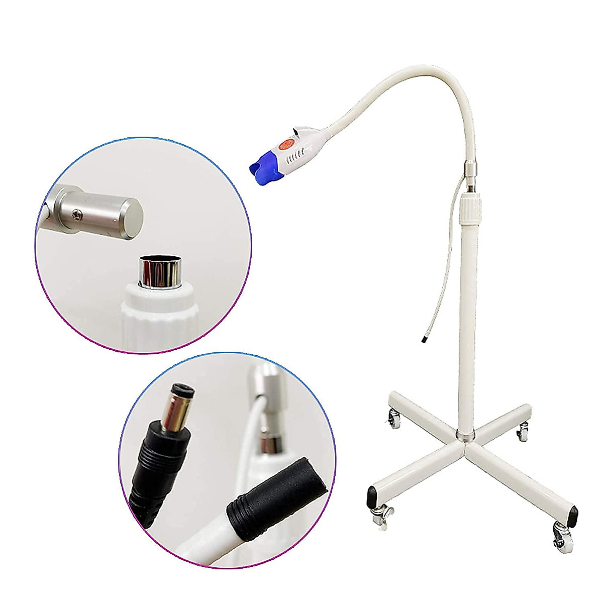 Teeth Whitening Lamp 36W Floor Stand Type Dental Cold Teeth Bleaching Machine for Clinic and Beauty Accelerator Bleaching System with 10pcs LED Blue Light Blue/Red Light 2 Colors(US Shipping)