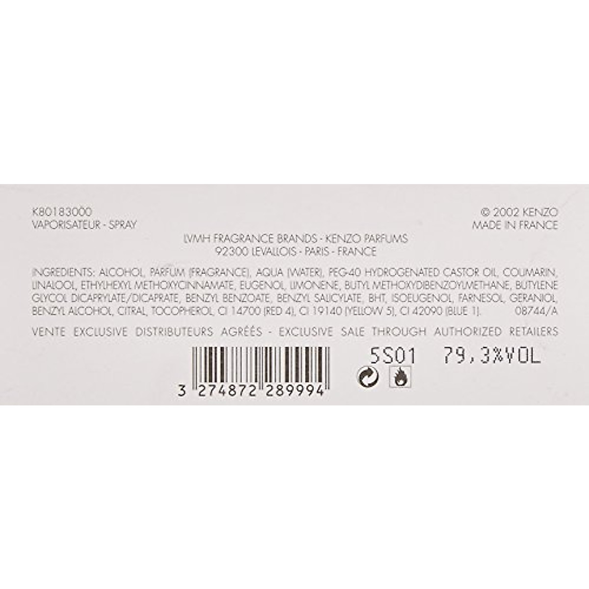 Kenzo Jungle L Elephant By Kenzo For Women. Eau De Parfum Spray 3.4 Oz.